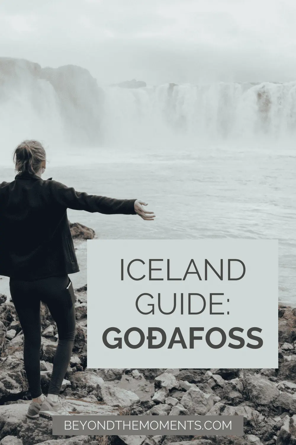 Visiting Godafoss Falls in Iceland