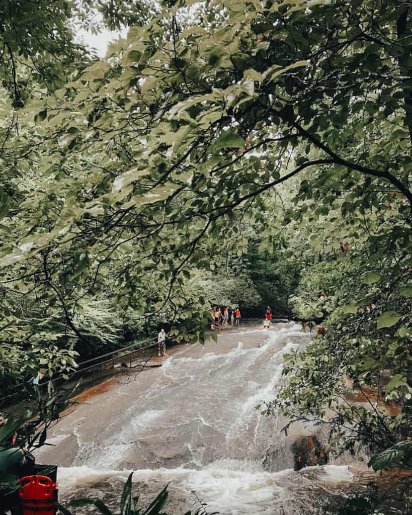 Sliding Rock: Natural Waterslide near Asheville, North Carolina