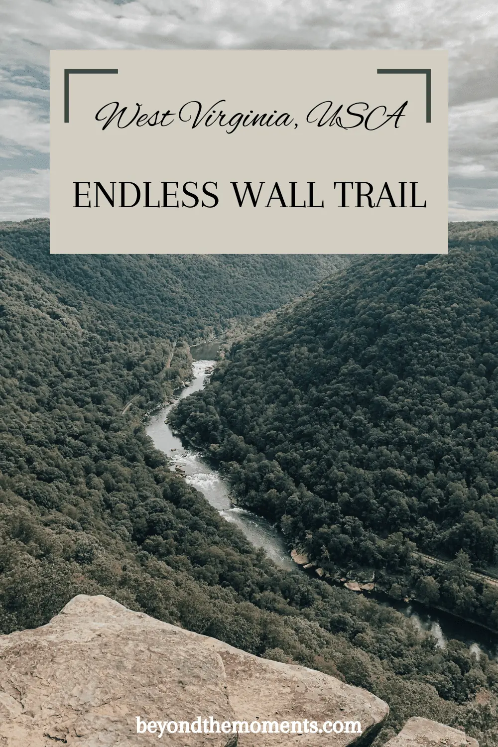 Endless Wall Trail Near New River Gorge, West Virginia