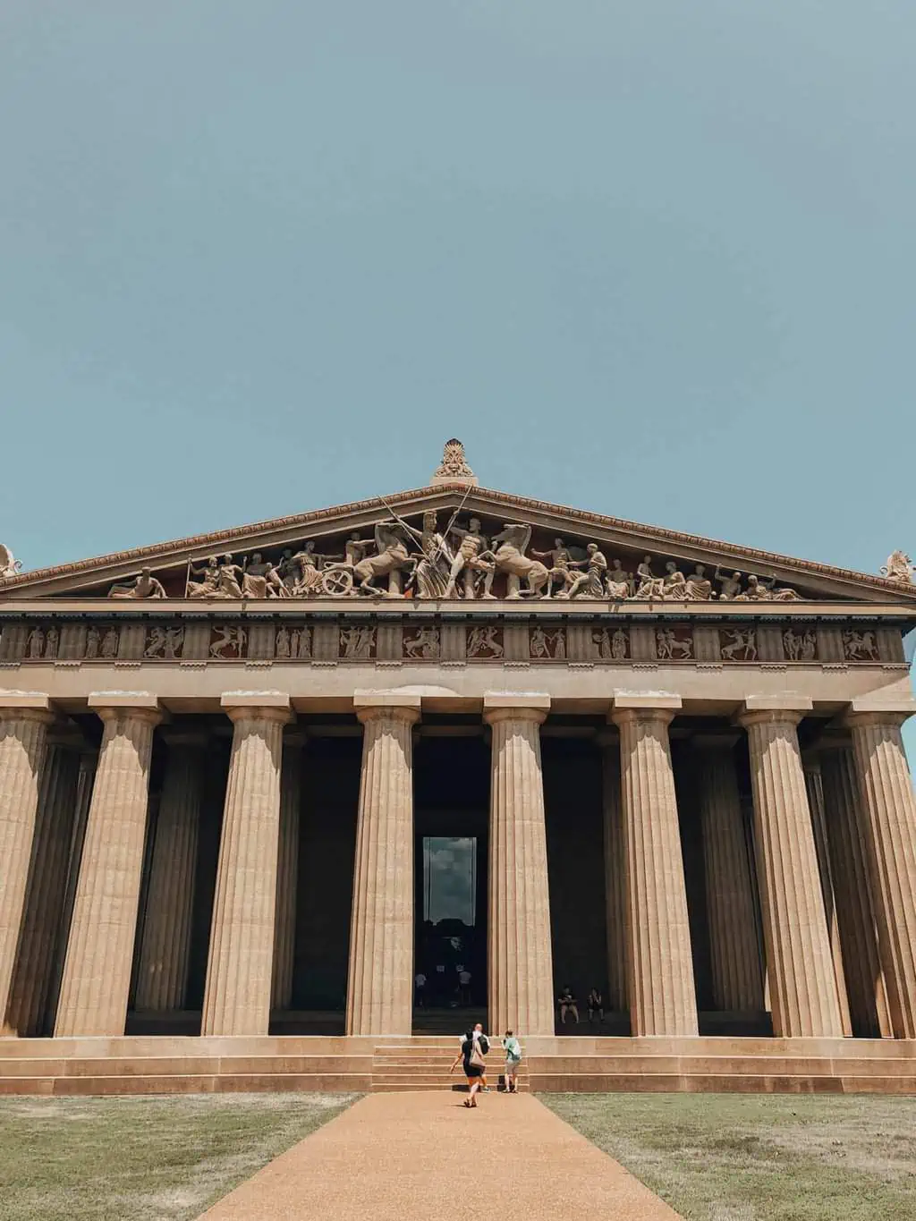 The Parthenon and Athena Statue in Nashville, Tennessee